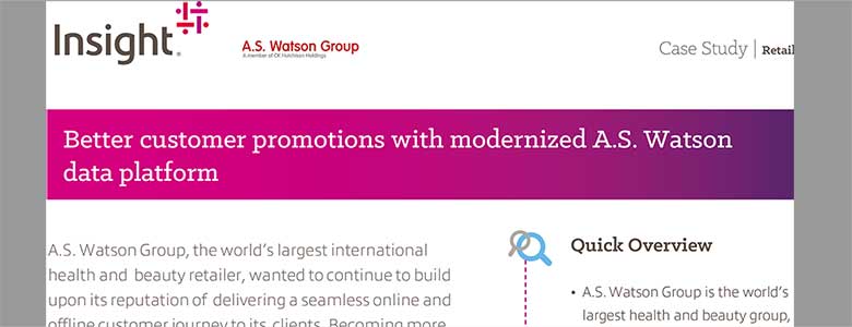 A.S. Watson Group case study retail | Insight NL