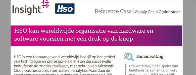 HSO kan medewerkers eenvoudig hardware leveren | Insight NL